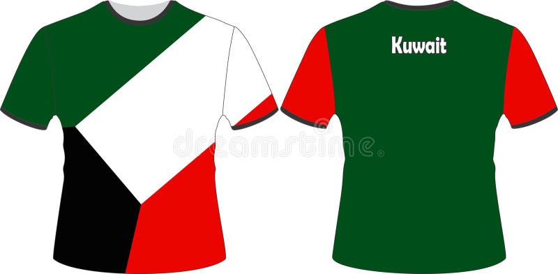 T Shirts Design with Kuwait Flag Vectors Stock Vector - Illustration of ...