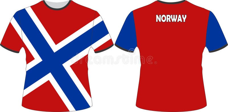 T Shirts Design with NORWAY Flag Vector Stock Vector - Illustration of ...