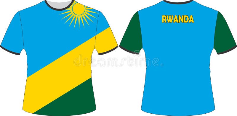 T Shirts Design with RWANDA Flag Vector Stock Vector - Illustration of ...