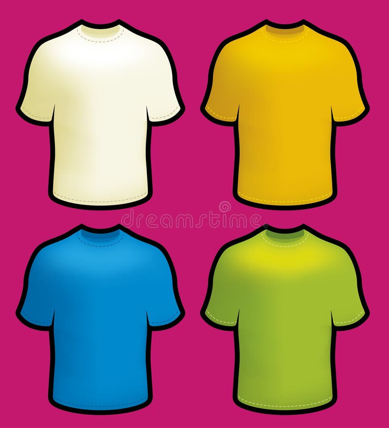 T-shirts male front stock vector. Illustration of casual - 4907737