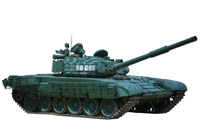 T-72 Soviet Medium and Main Tank Isolated on White Stock Image - Image ...
