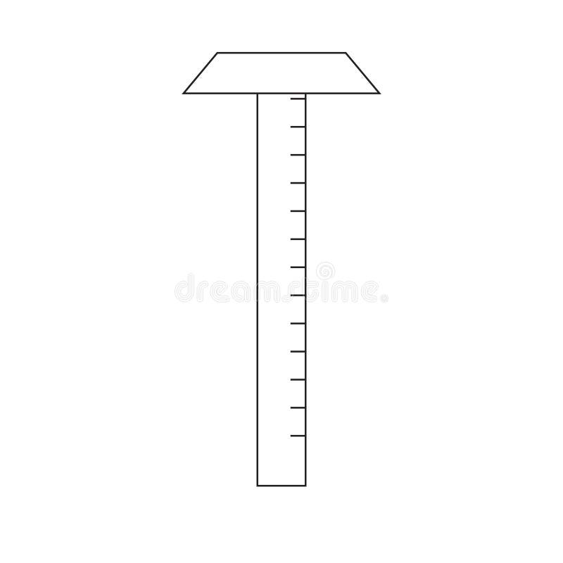 T Square Black and White Vector Icon Stock Vector - Illustration of ...