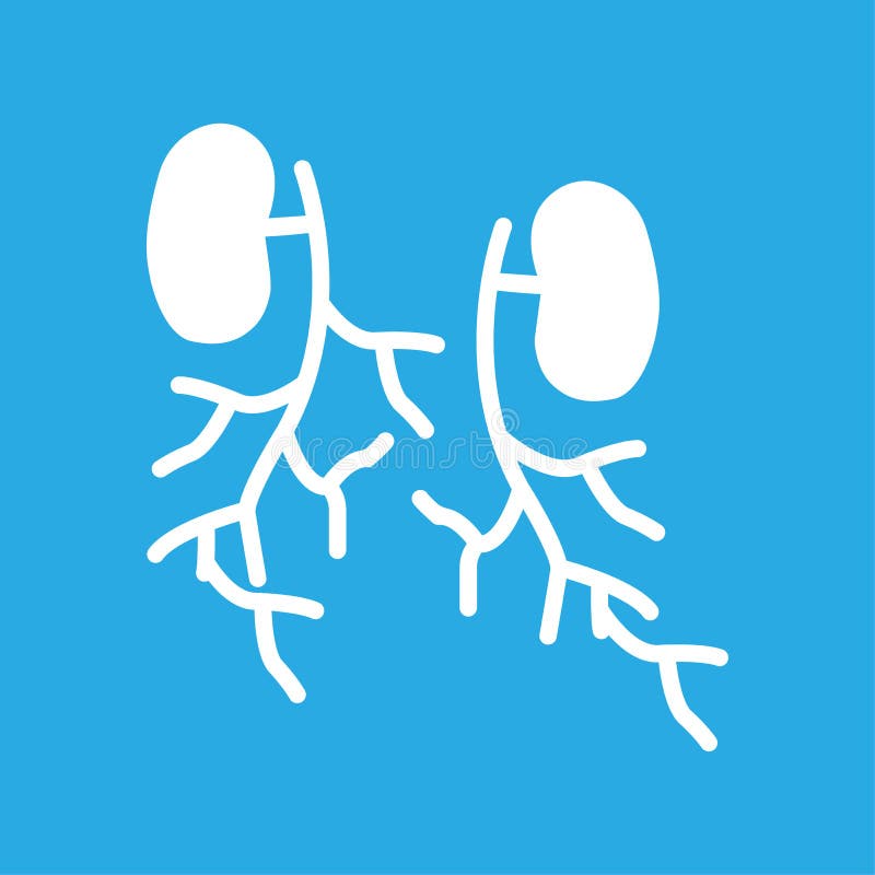 Circulatory System Icon on a White Background, Vector Illustration ...