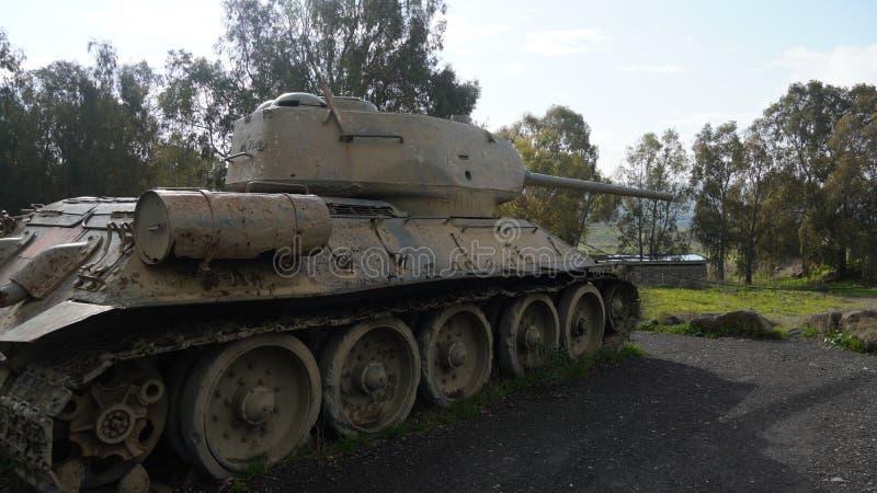 T-34-55 Tank Syrian Modernization of Soviet-made T-34-85 on Display in ...