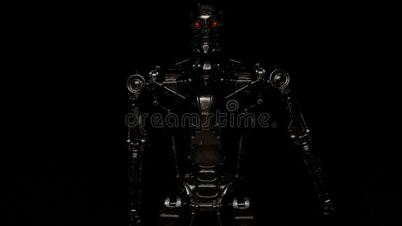 T800 101 Terminator Cyberdyne Systems Front Direct View Editorial Photo ...