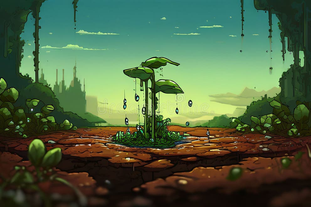 T Time Lapse S Pixel Art Su Germinating Seed Stock Illustration ...