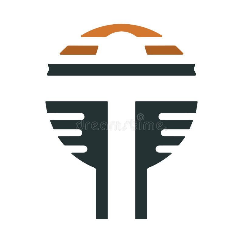 T Type Alphabet Logo Design Vector Illustration Stock Illustration ...