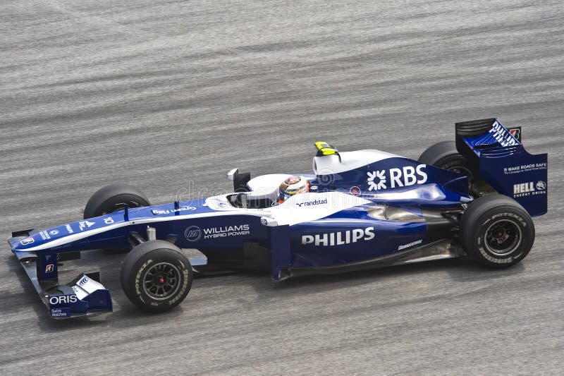 Formula 1 Car Speeding at the Night Race. Editorial Photo - Image of ...