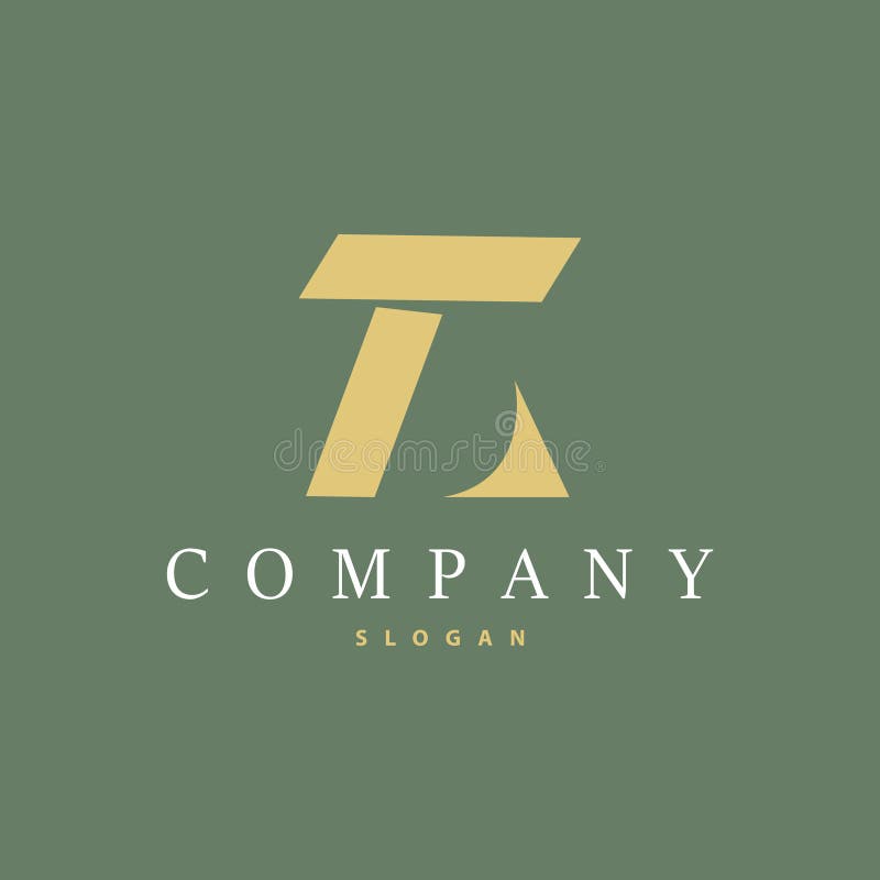 TA Letter Logo, at Logo Modern and Luxury Icon Vector Template Element ...