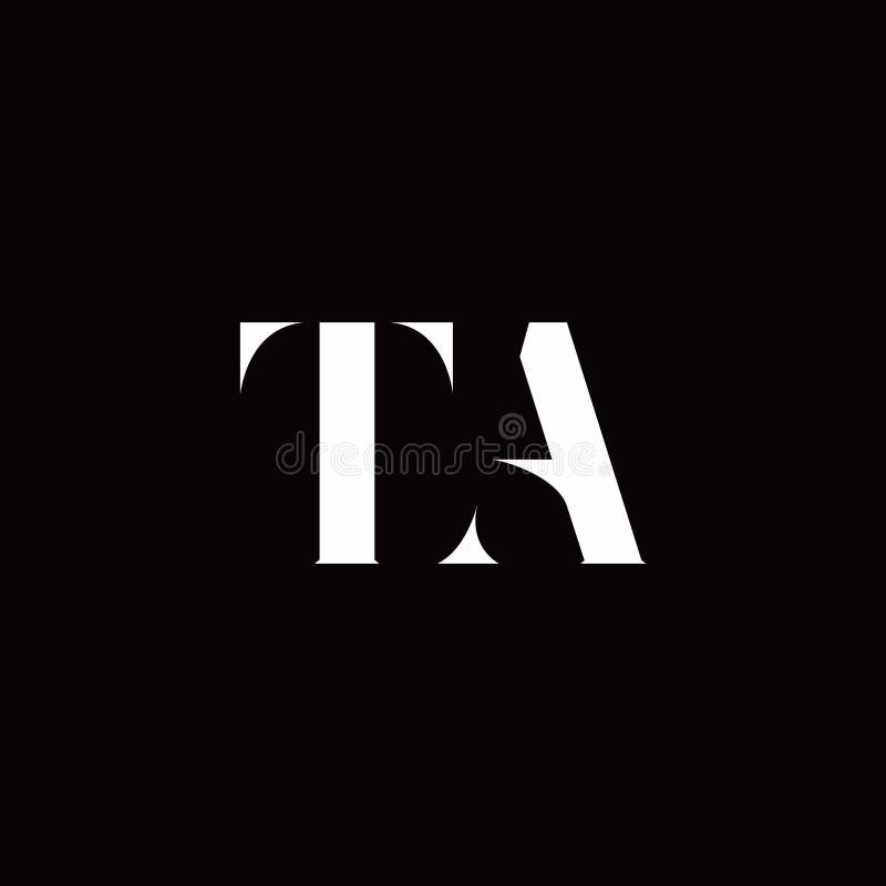 TA Logo Letter Initial Logo Designs Template Stock Vector ...