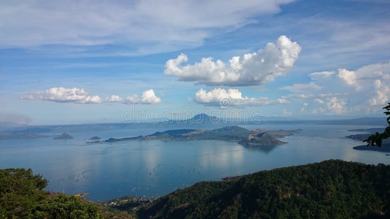 Taal lake summer stock photo. Image of taal, tagaytay - 55787912