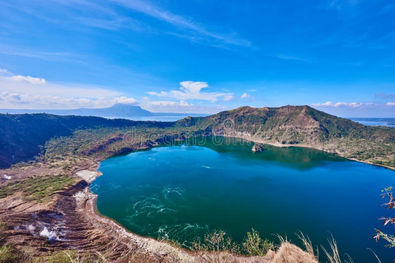 Taal Volcano Philippines stock image. Image of landscapes - 61343615