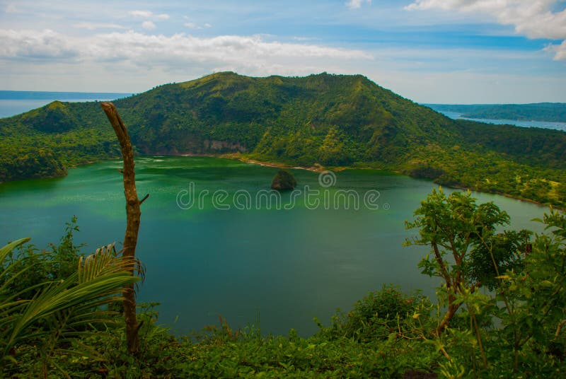 Taal Volcano in Tagaytay, Philippines Stock Image - Image of active ...
