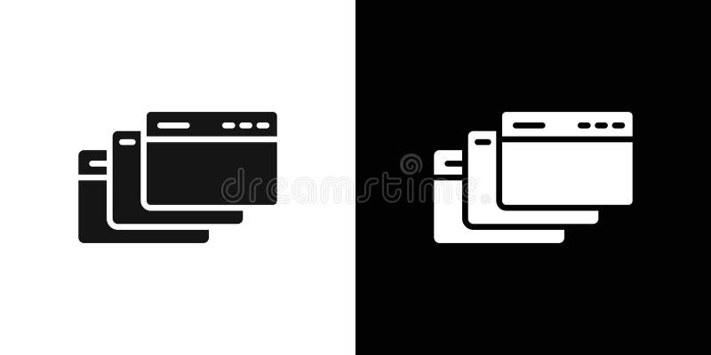 Tab icon logo set vector stock vector. Illustration of programming ...