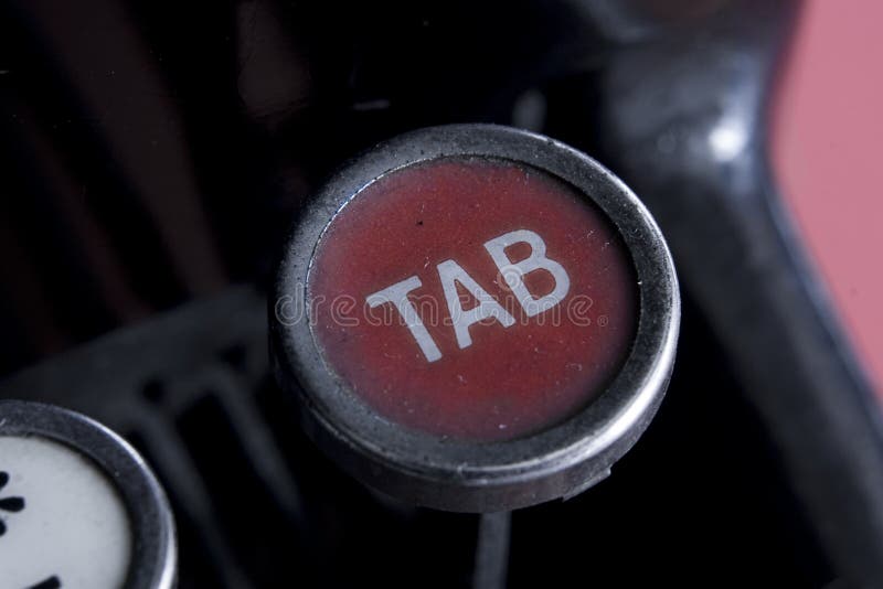 Tab key stock image. Image of black, writer, type, vintage - 1365775