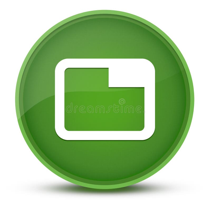 Tab Luxurious Glossy Green Round Button Abstract Stock Illustration ...