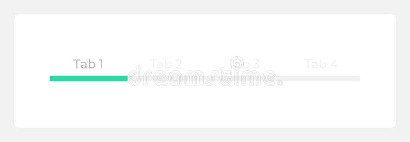 Tab Page Header UI Element Template Stock Vector - Illustration of ...
