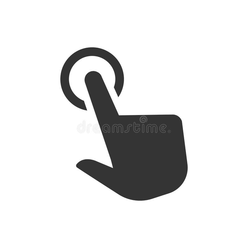 Tab, touch icon stock vector. Illustration of gesture - 184354888