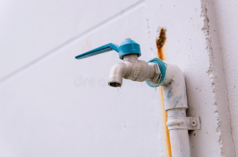 Tab water valve stock photo. Image of outdoor, plastic - 41906264