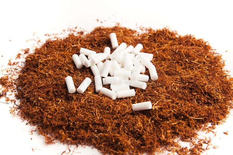 Tabak, Filters En Rokend Document Voor Rollende Sigaretten Stock ...