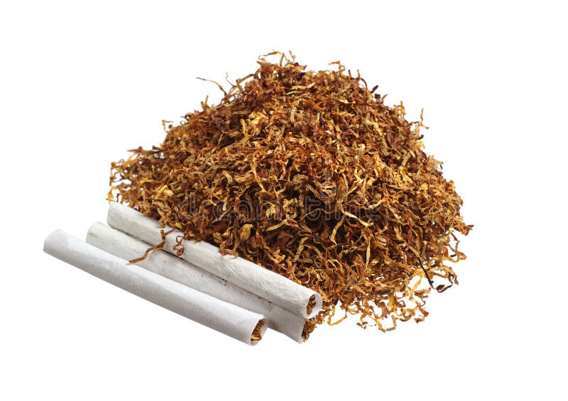 Tabak En Gerolde Sigaretten Stock Afbeelding - Image of roken, begrip ...