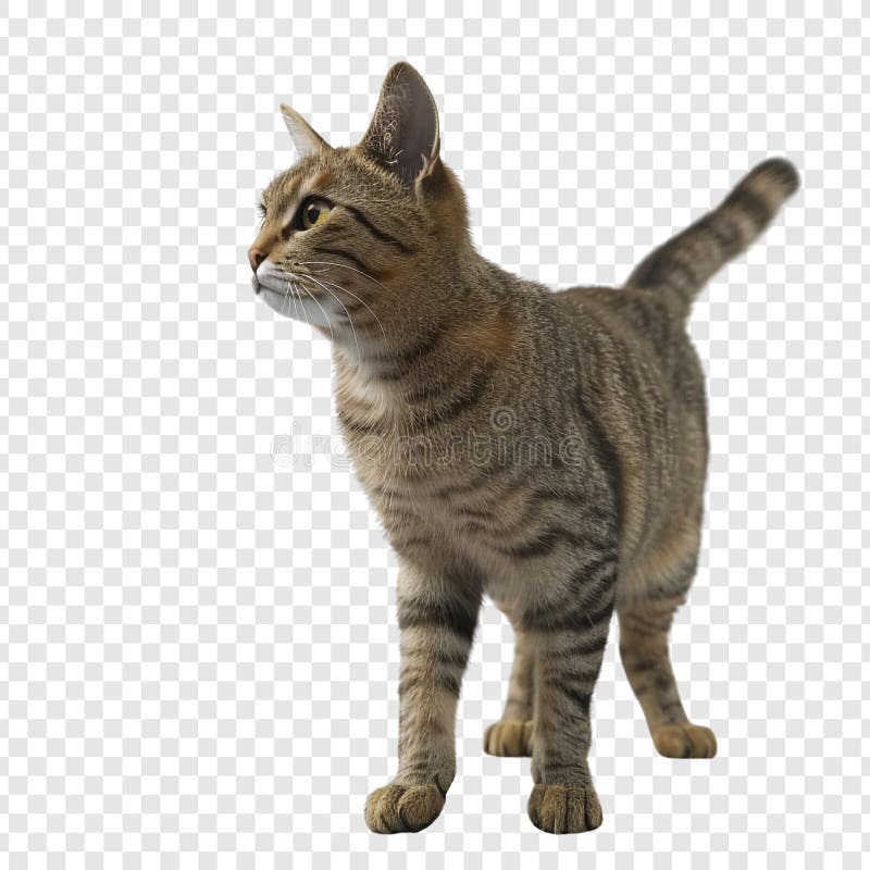 A Tabby Cat Standing stock illustration. Illustration of animal - 336328622