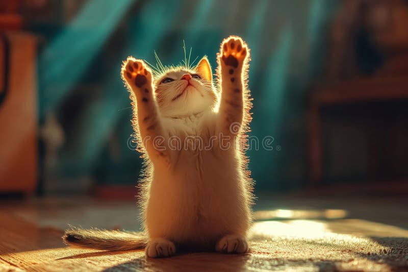 A Tabby Cat Uses Its Claws To Scratch the Sofa, Leading To Interior ...