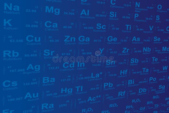 Tabella Periodica Mendeleev Illustrazioni, Vettoriali E Clipart Stock ...