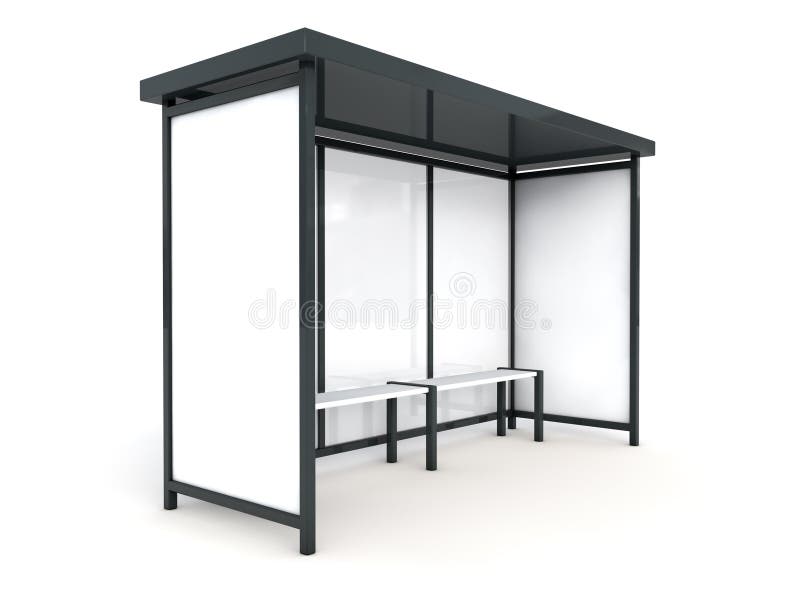 Tabellone Per Le Affissioni Della Fermata Dell'autobus Illustrazione di ...