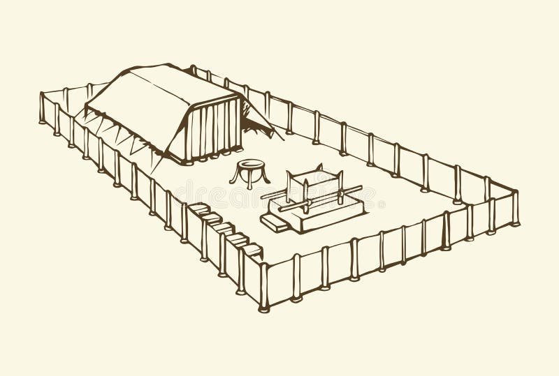Tabernáculo De Moisés. Dibujo Vectorial Ilustración del Vector ...