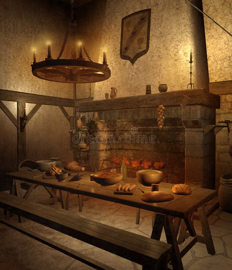 Taberna medieval 5 ilustração stock. Ilustração de backdrop - 14131509
