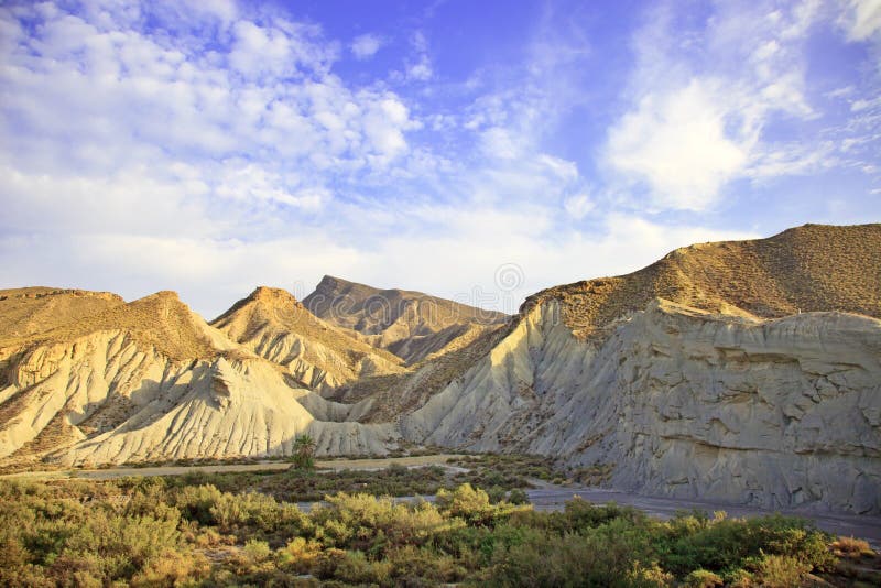 Tabernas Desert Mountains, Andalusia, Spain Stock Photo - Image of ...