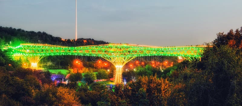 Tabiat Bridge Teheran, Iran Stock Photo - Image of travel, atash: 130077134