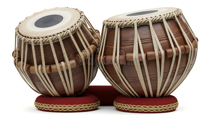 Tabla Drums: a Pair of Traditional Indian Percussion Instruments Stock ...