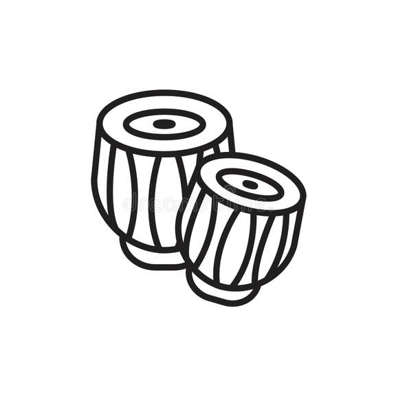 Tabla Icon Vector Set Collection for Web Stock Vector - Illustration of ...