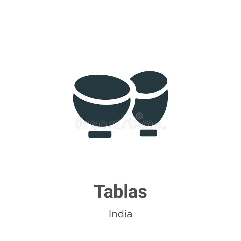 India, Tablas Icon. Element Of India Culture Icon. Thin Line Icon For ...