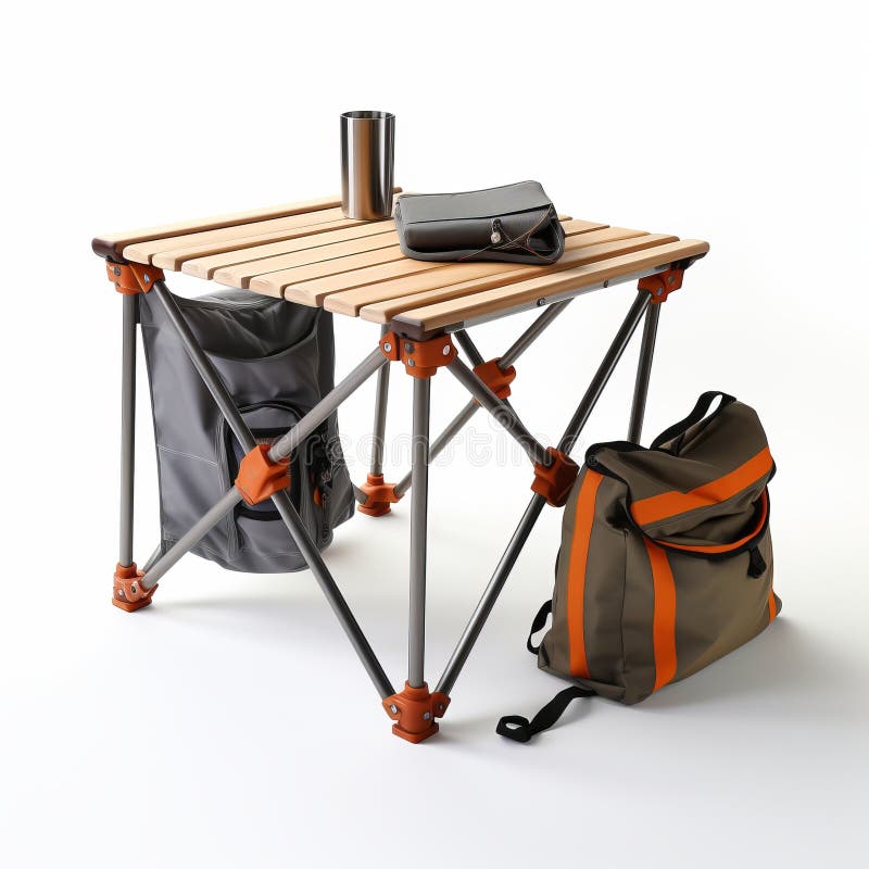 Naturecore Foldout Table with Backpack and Bag for Camping Stock ...