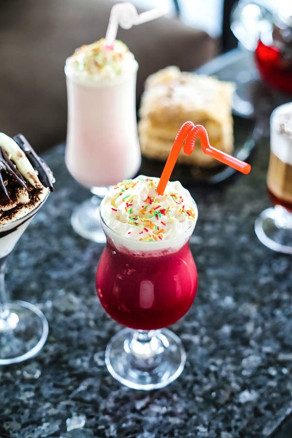 Assorted Drinks on a Table stock image. Image of refreshments - 319228279