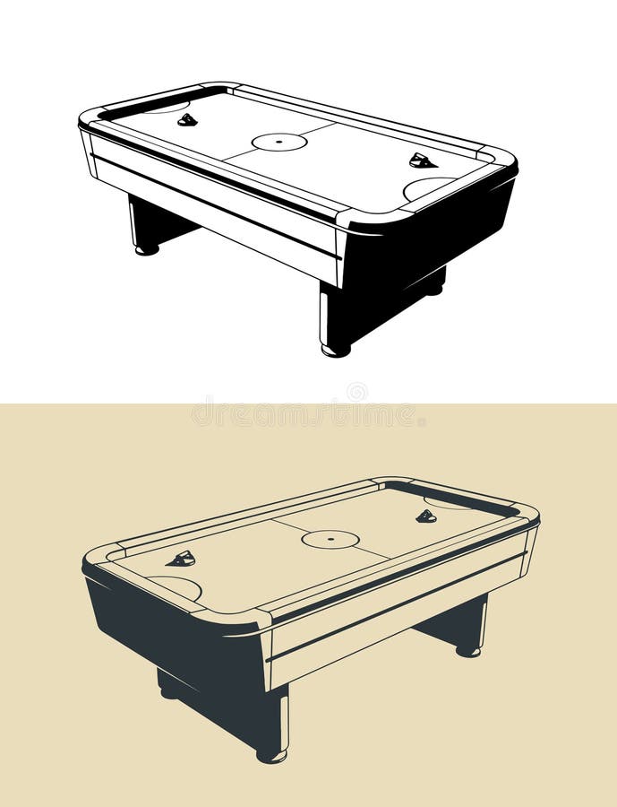 Table air hockey game stock vector. Illustration of enjoyment - 324213675
