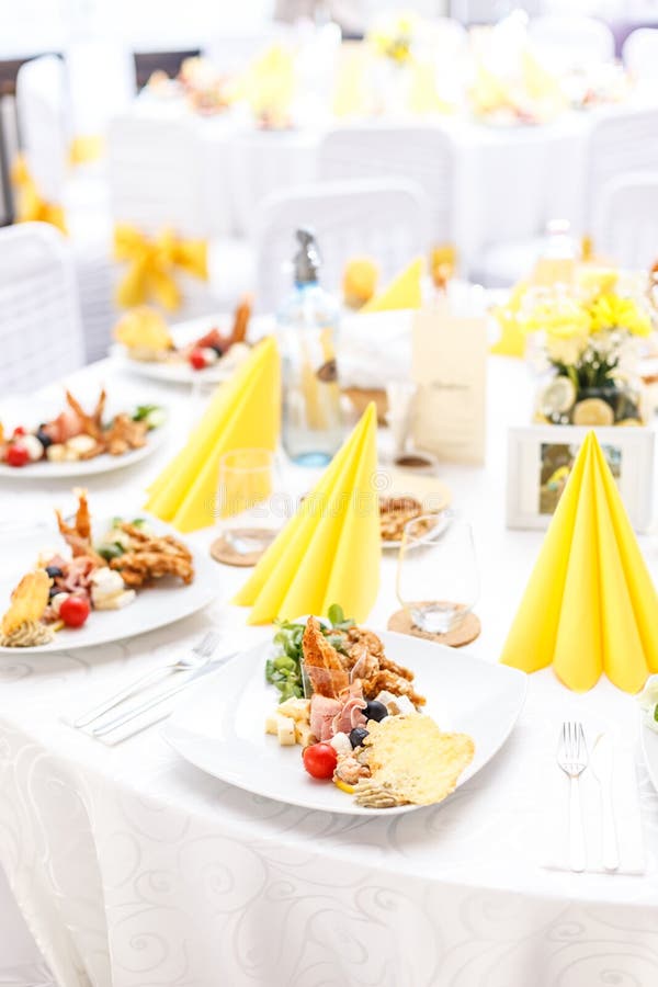 Table Appointment for Guests Stock Photo - Image of reception, cocktail ...