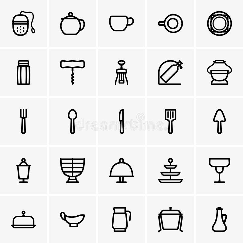 Table appointment utensils stock vector. Illustration of stand - 55525659