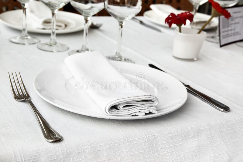 Beautiful table setting stock image. Image of flatware - 3608863