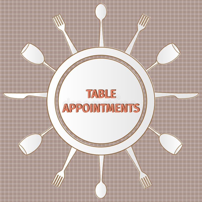 Table Appointments Stock Illustrations – 350 Table Appointments Stock ...