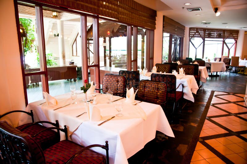 Table Appointments at a Restaurant Stock Image - Image of elegance ...