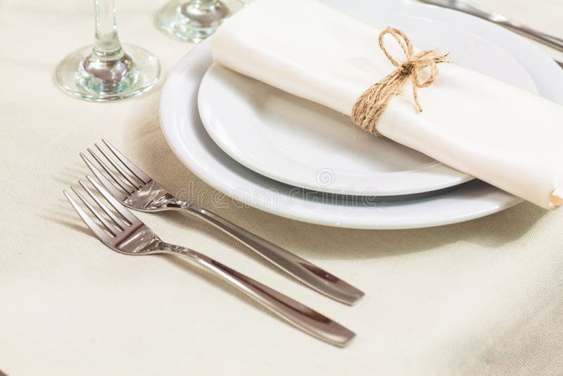 Table Appointments at a Restaurant Stock Image - Image of objects ...