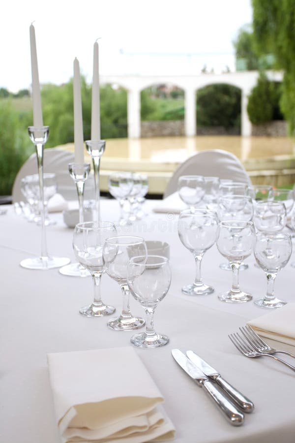 Table arrangement stock photo. Image of residential, chair - 15071314