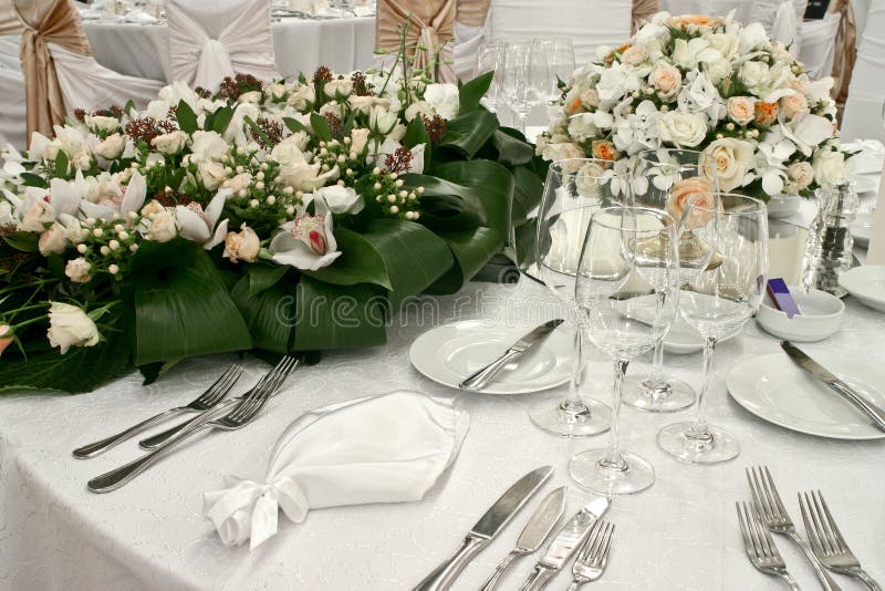 Table arrangement stock image. Image of floor, beautiful - 19607813