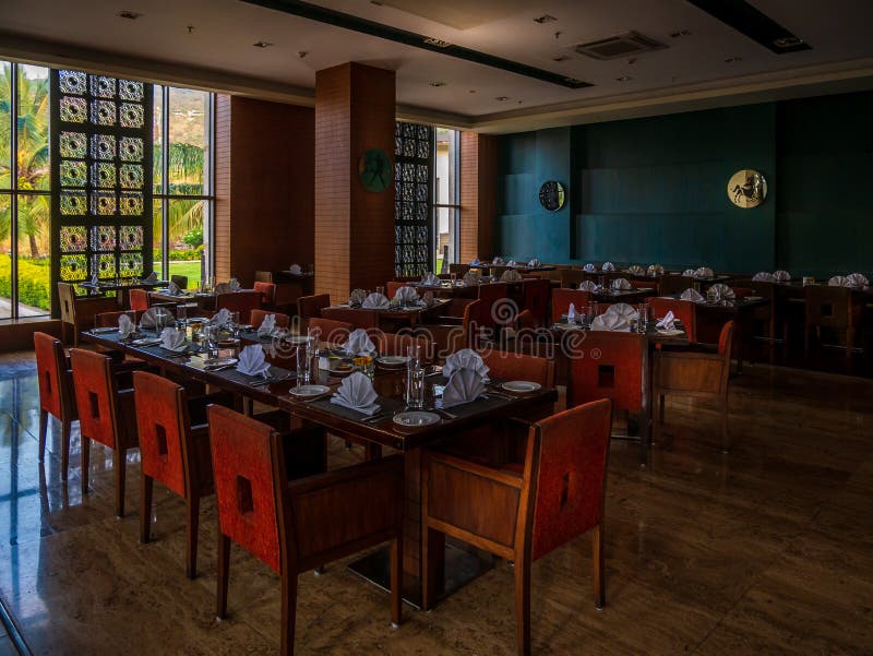 Table Arrangement in Restaurant. Editorial Stock Photo - Image of table ...