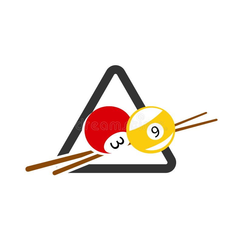 Custom Table Ball and Sticks Billiard Logo Design Vector Symbol ...
