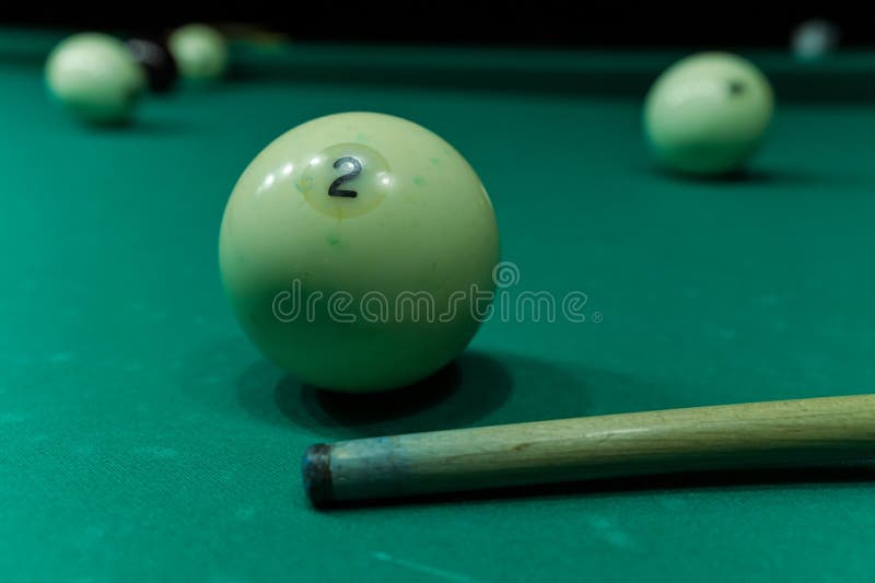 Billiard Table with Ball Movement Stock Photo - Image of game, shiny ...